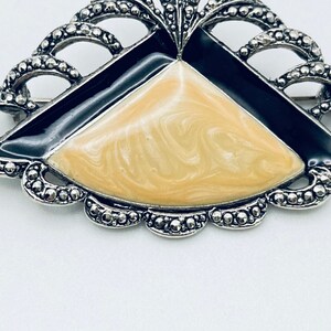 1989 AVON Vintage Pin - Marcasite Pin - Fan Pin - Etsy