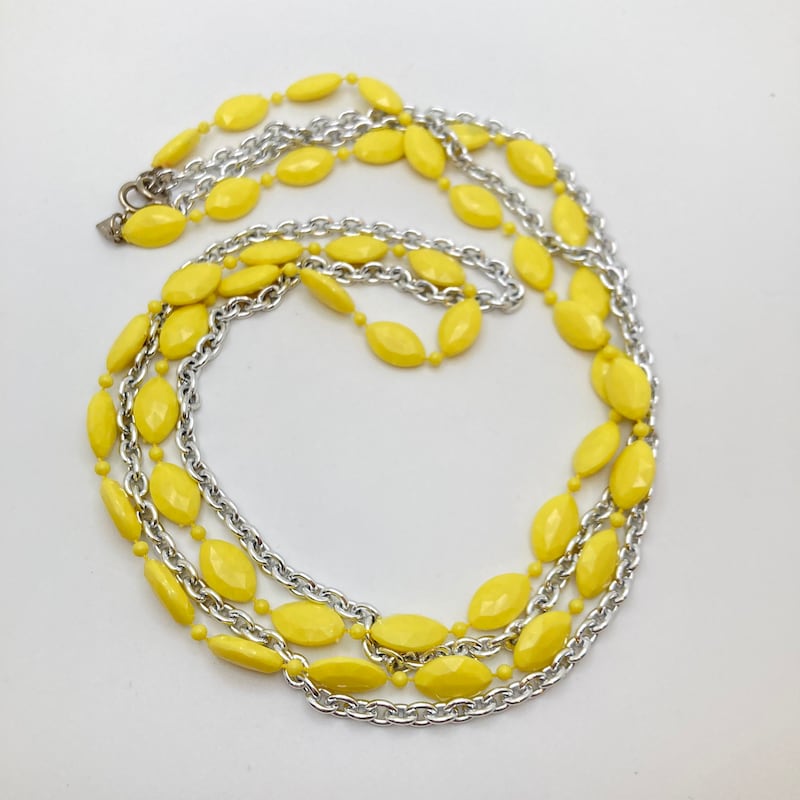 Yellow Necklace - Etsy
