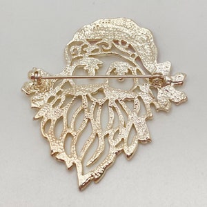 Santa Claus Pin - Christmas Brooch - Etsy