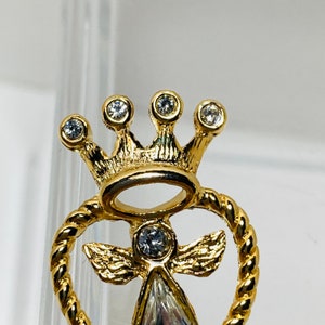 1997 AVON Angel Heart Crown Pin - Angel Tack Pin - Angel Lapel Pin - Etsy