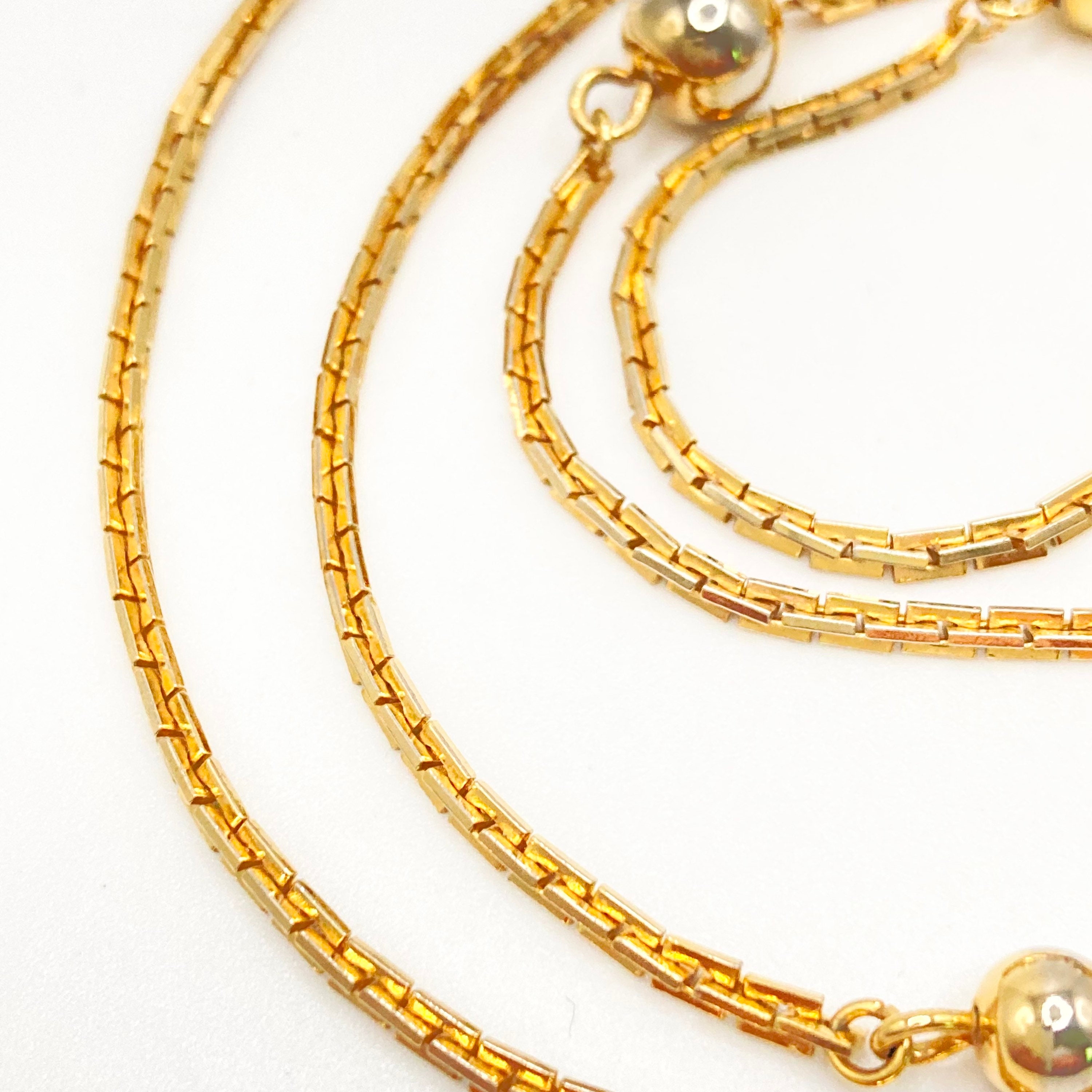 1978 AVON Beaded Chain Necklace Vintage Boston Link Chain | Etsy