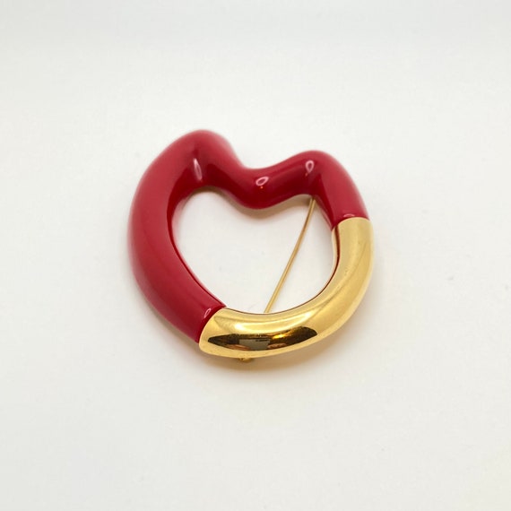 1960s MONET Large Red Brooch - Gem