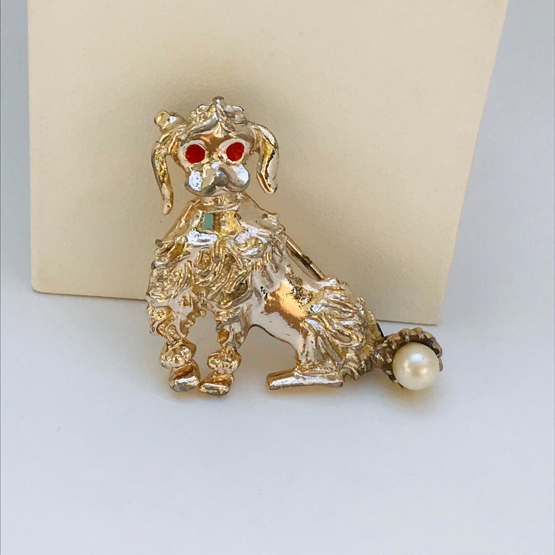 Poodle Pin - Poodle Brooch - Dog Brooch - Dog Pin - Etsy