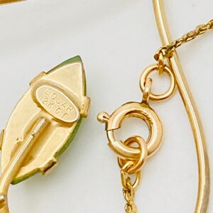BOJAR 12K Gold Filled Jade and Gold Heart Pendant With 16 Inch 12k Gold ...