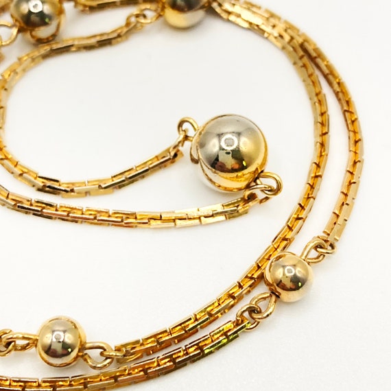 1978 AVON Beaded Chain Necklace - vintage Boston lin… - Gem