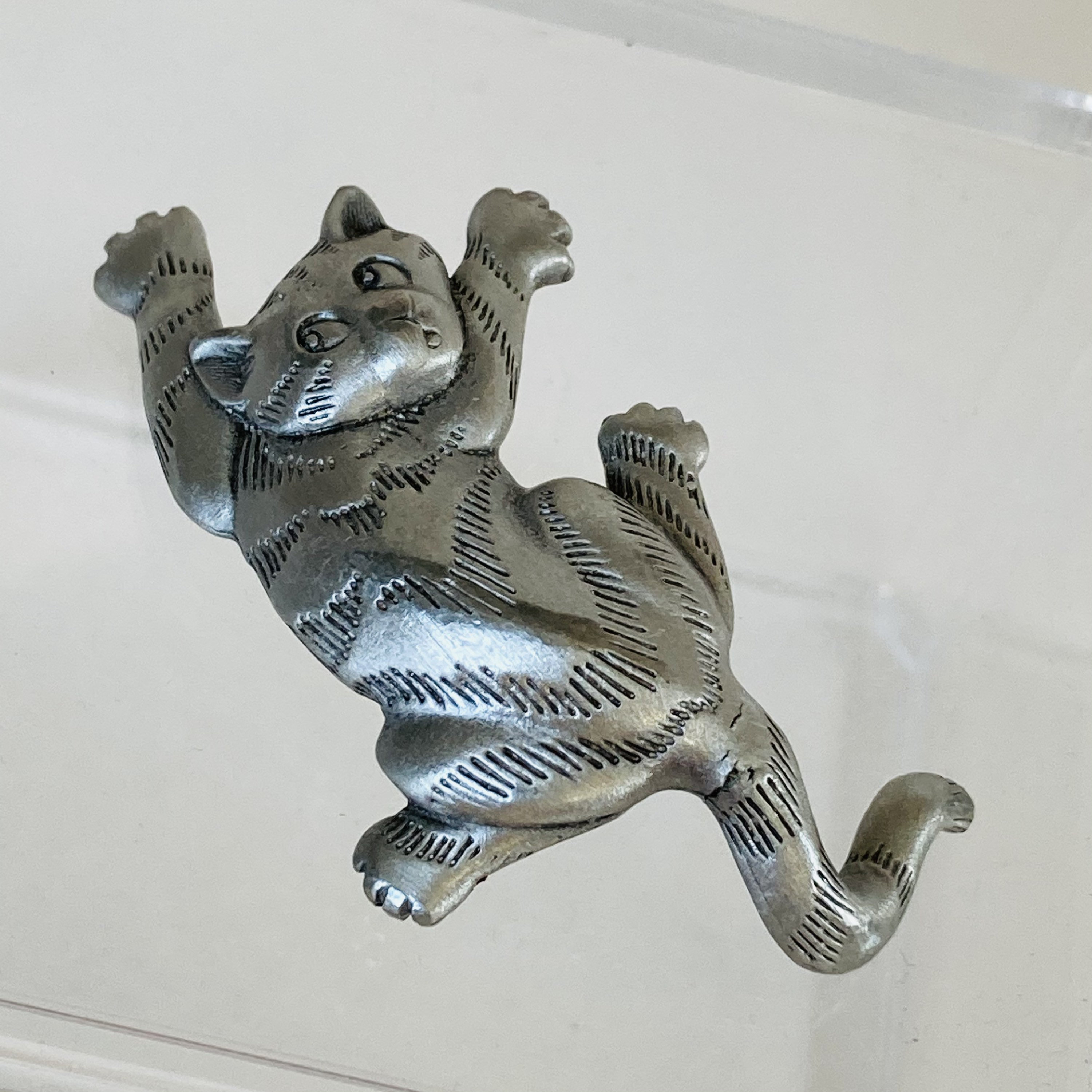 1988 JONETTE JEWELRY JJ Pewter Cat Brooch Pewter Cat Pin - Etsy UK