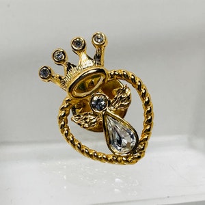 1997 AVON Angel Heart Crown Pin - Angel Tack Pin - Angel Lapel Pin - Etsy