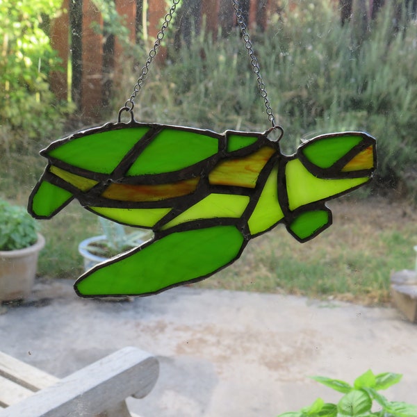 Turtle Stained Glass - Etsy