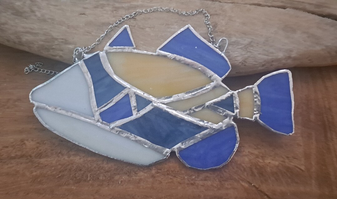 Humuhumunukunukuapua'a reef Trigger Fish Stained Glass Fish Light ...