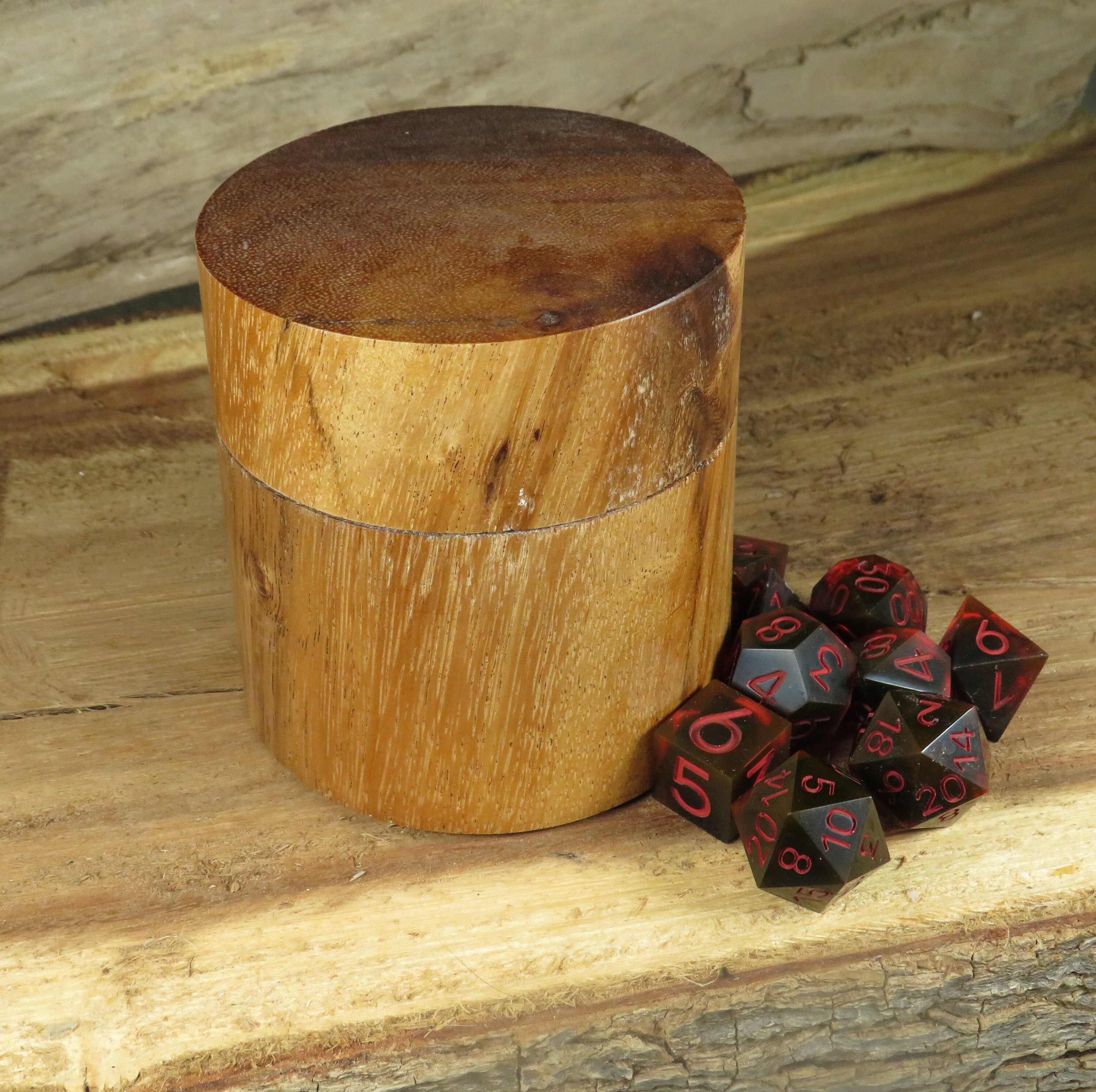 Hand Turned Hawaiian Mango Wood Threaded Box With Full Set of - Etsy