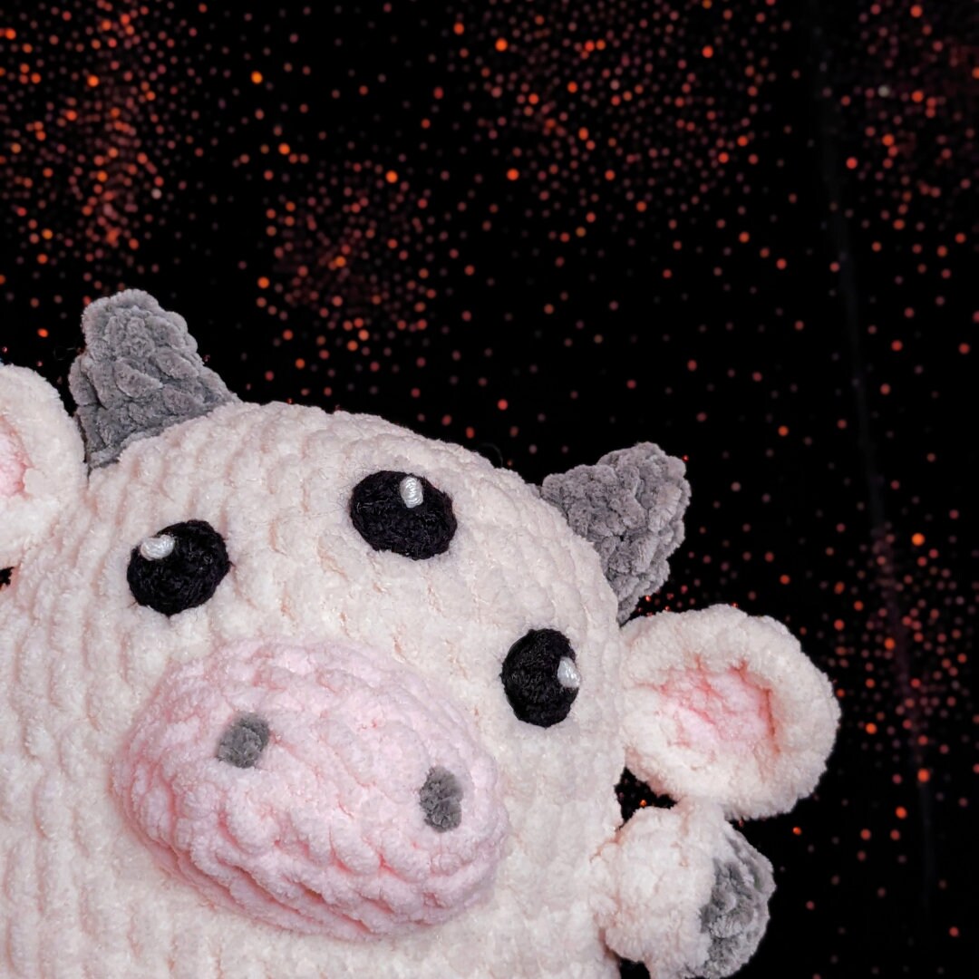 Cute Asmodeus Demon Cow Crochet Amigurumi Pattern Cute Halloween Plush ...