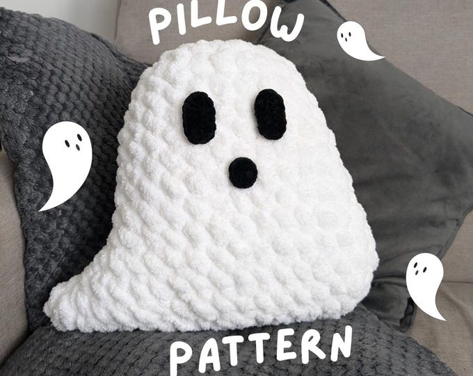 Glow in the Dark Crochet Ghost Pillow Pattern - Etsy
