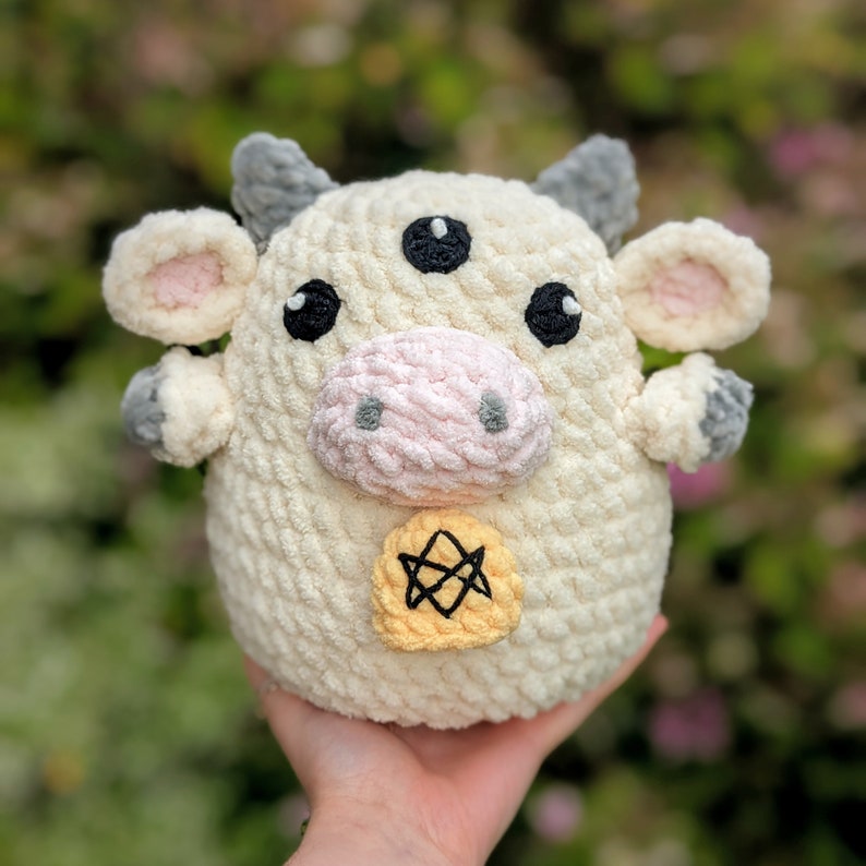 Cute Asmodeus Demon Cow Crochet Amigurumi Pattern Cute Halloween Plush ...