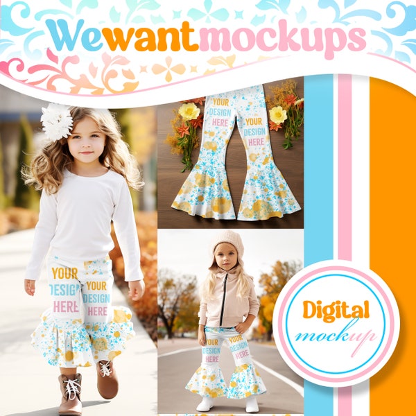 Flare Pants Mockup - Etsy