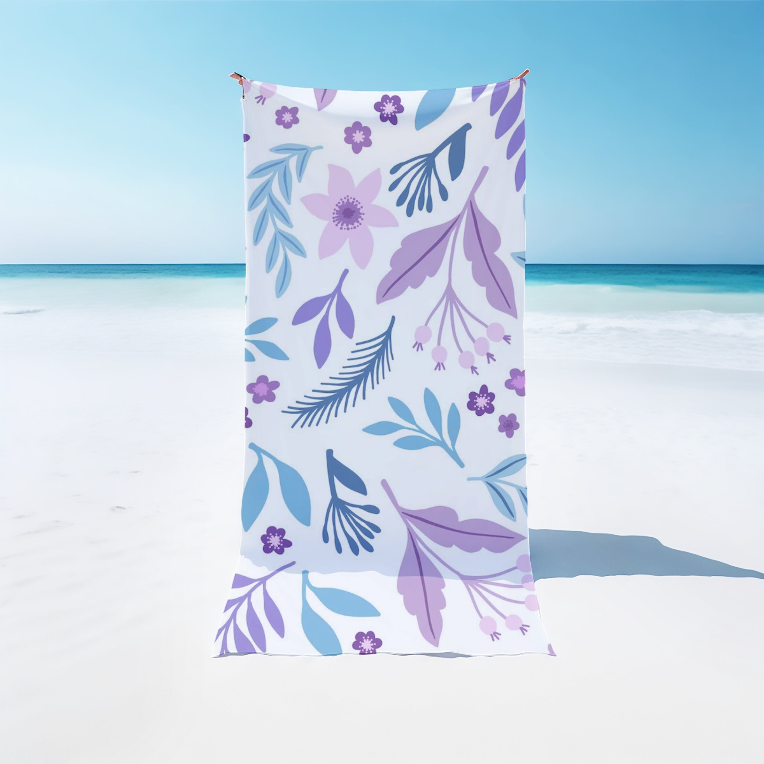 Rectangular 30x60 Beach Towel Mockup for Canva - Etsy
