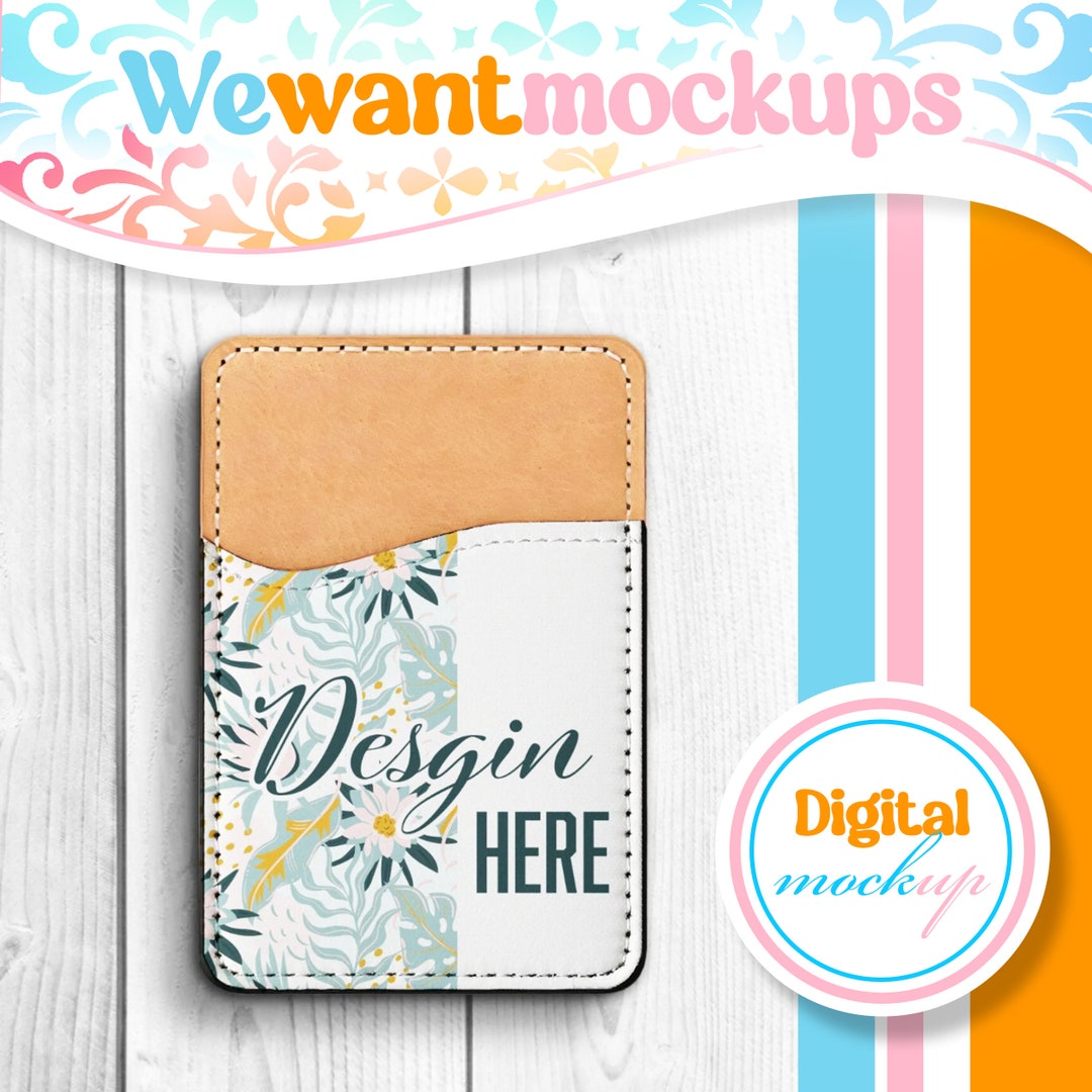 Phone Card Wallet Mockup for Photoshop - Etsy