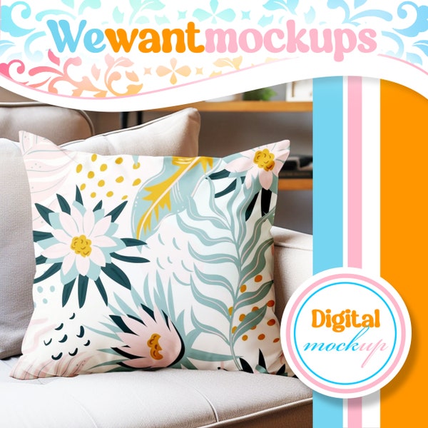 Pillow Mockup - Etsy
