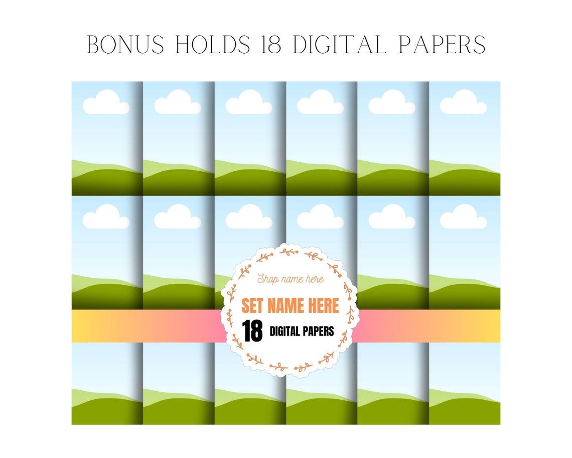 Digital Paper Mockup Bundle of 12 Templates Using Drag and - Etsy