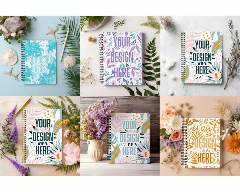 Spiral Notebook Mockup Set Bundle Mockup of Spiral Notebooks - Etsy