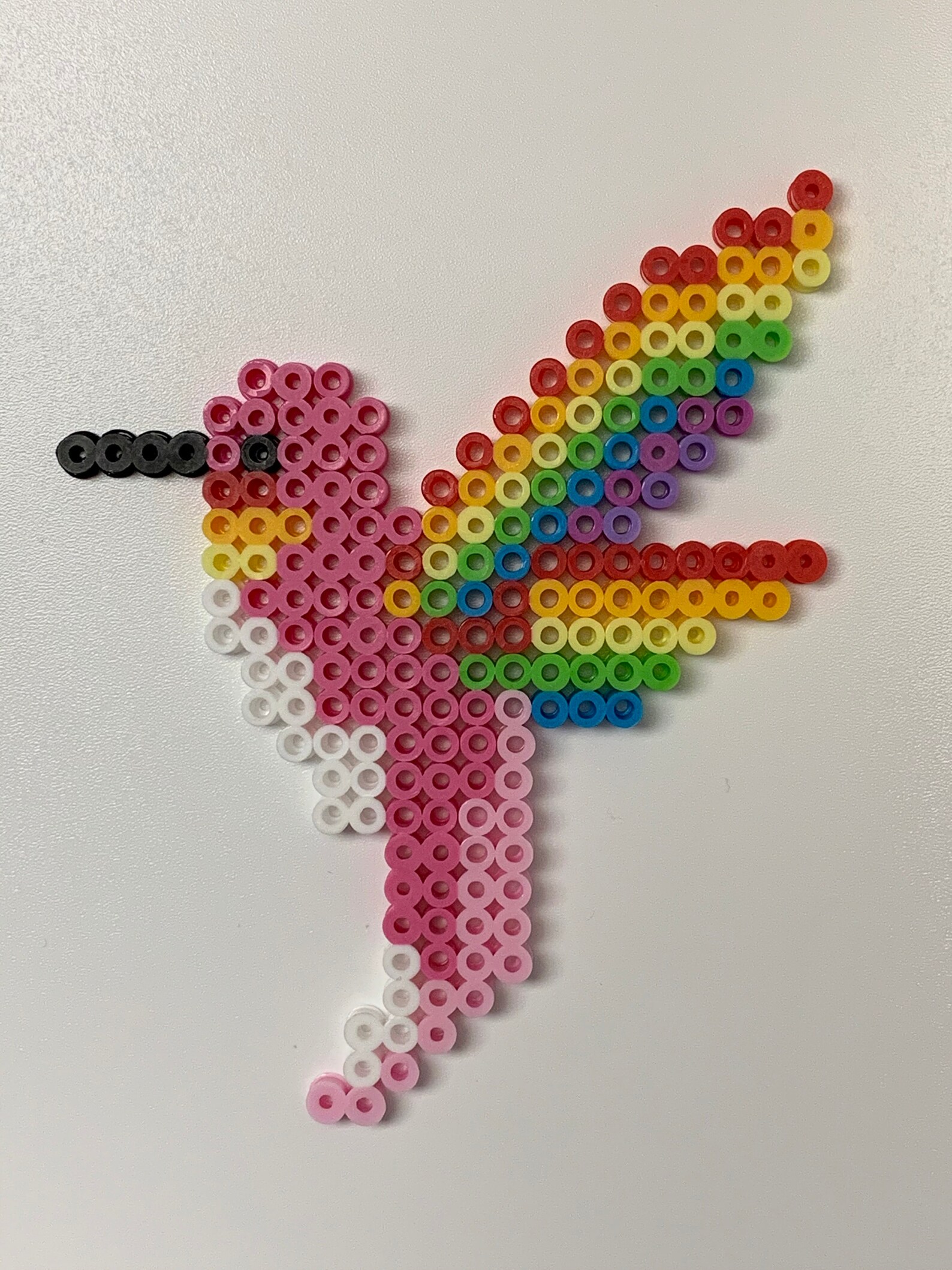 Humming bird made with Perler Beads | Etsy