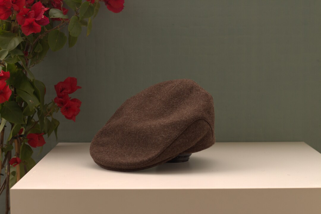 Burel Wool Flat Winter Cap Brown Handcrafted Unisex Heritage of ...