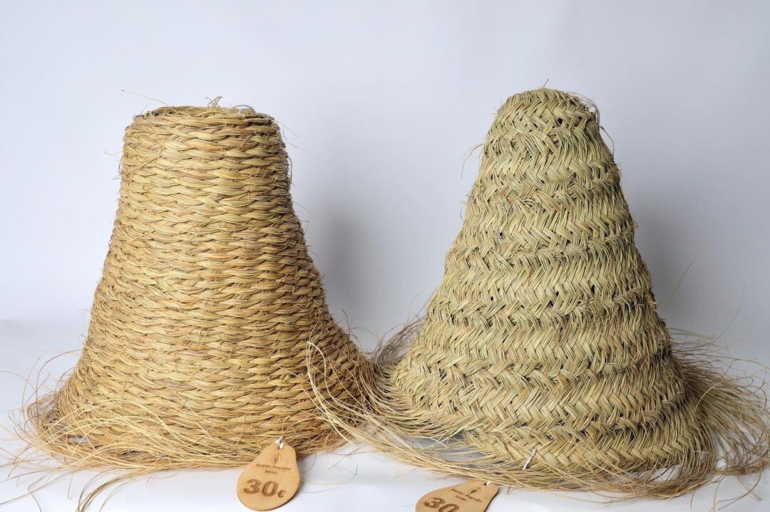 Handmade Straw Lampshade Made From Natural Fibres for Unique Décor ...