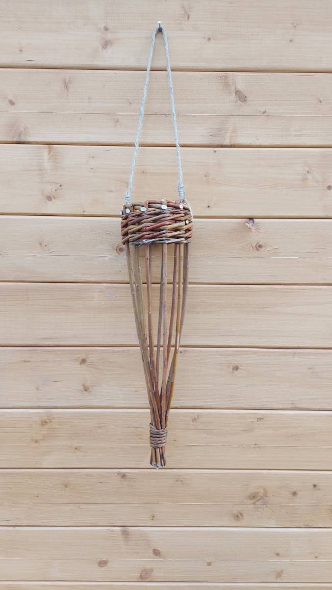 Bird Food Holder, Bird Feeder, Suet Ball Holder, Willow Cornucopia ...