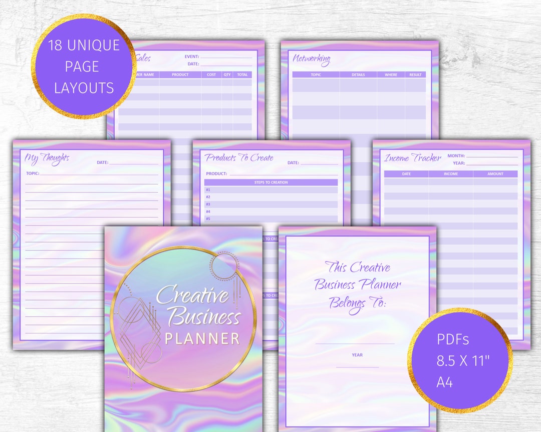Creative Business Planner Printable | Small Business PDF Organiser ...