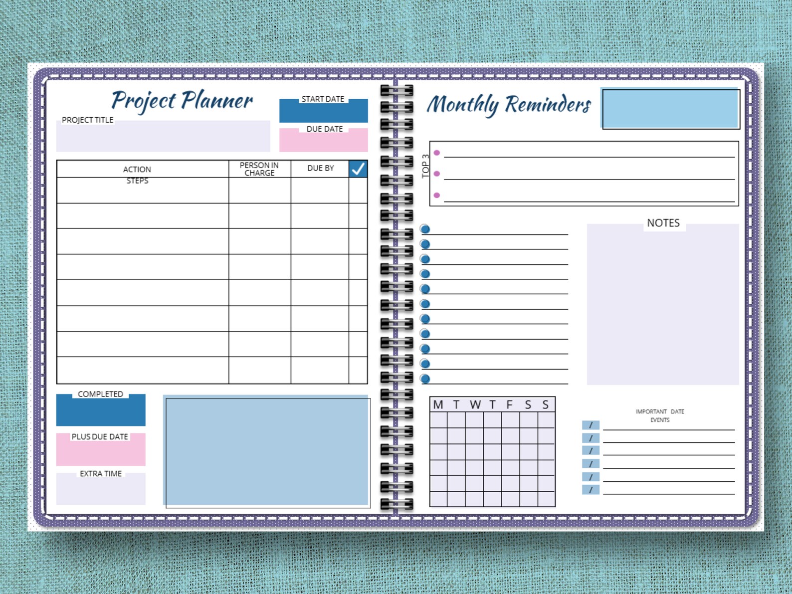 Onenote Digital Planner Template