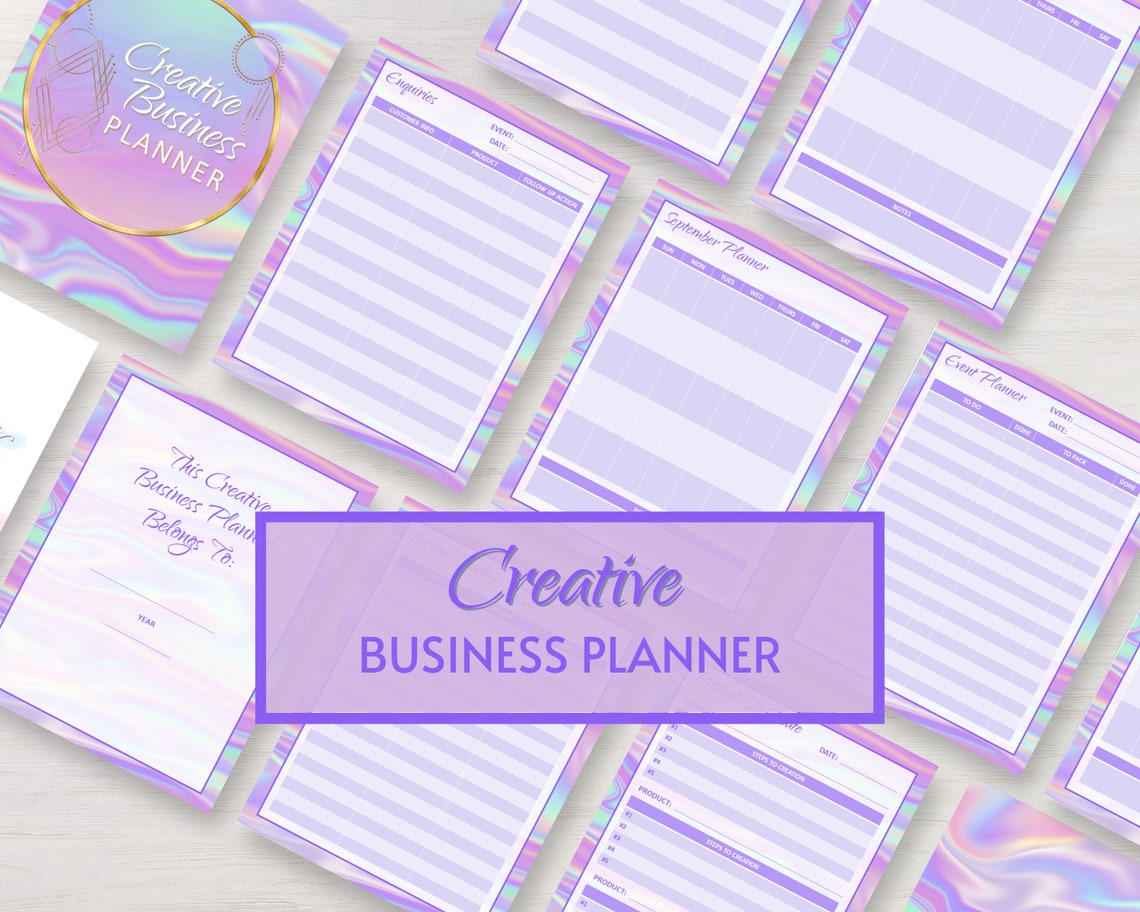 Creative Business Planner Printable | Small Business PDF Organiser ...