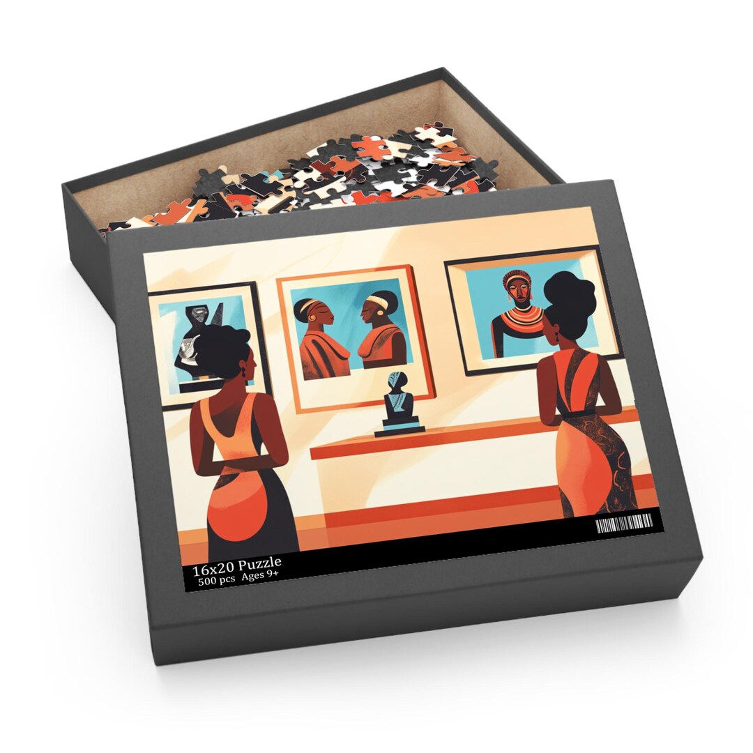 Art Gallery Beauties Jigsaw Puzzle | Afrocentric Art | Black Girl ...
