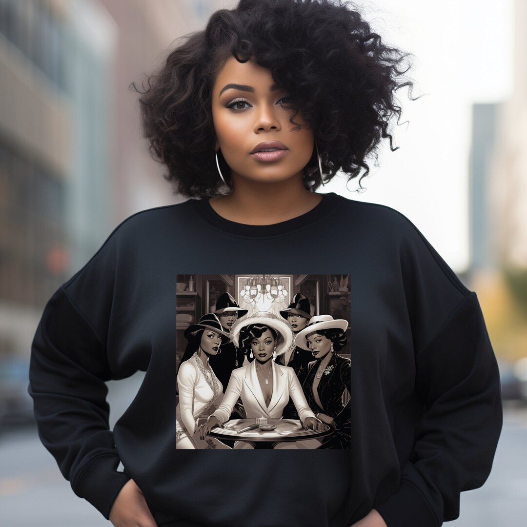 Harlem Nights Unisex Sweatshirt | Black Woman Sweater | Black Girl ...