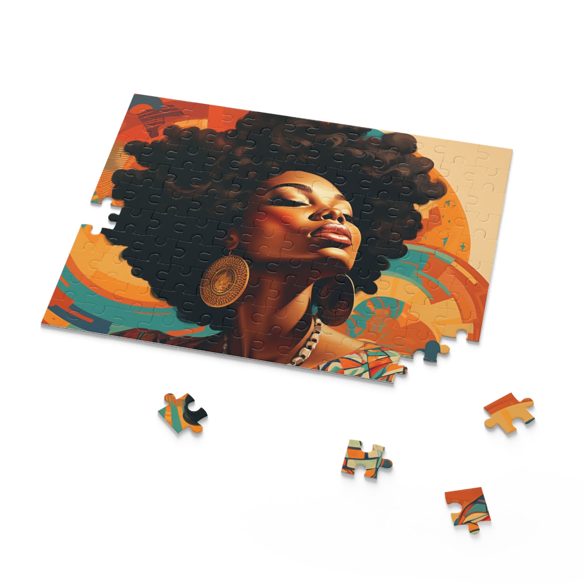 Afro Beauty Jigsaw Puzzle | African American Puzzles | Black Girl ...