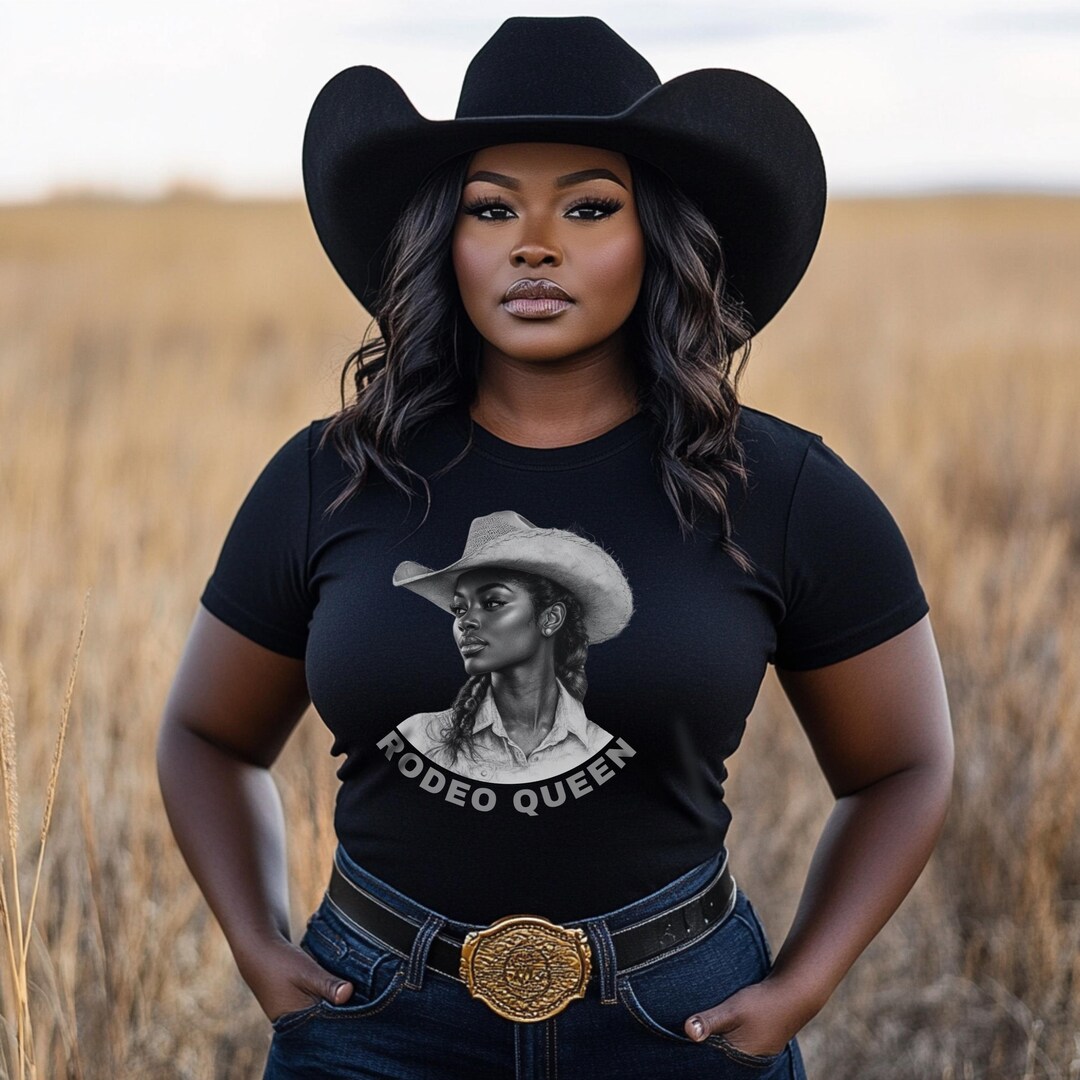 Rodeo Queen Unisex Tee, Black Woman Shirt | Black Girl T-shirt | Women ...