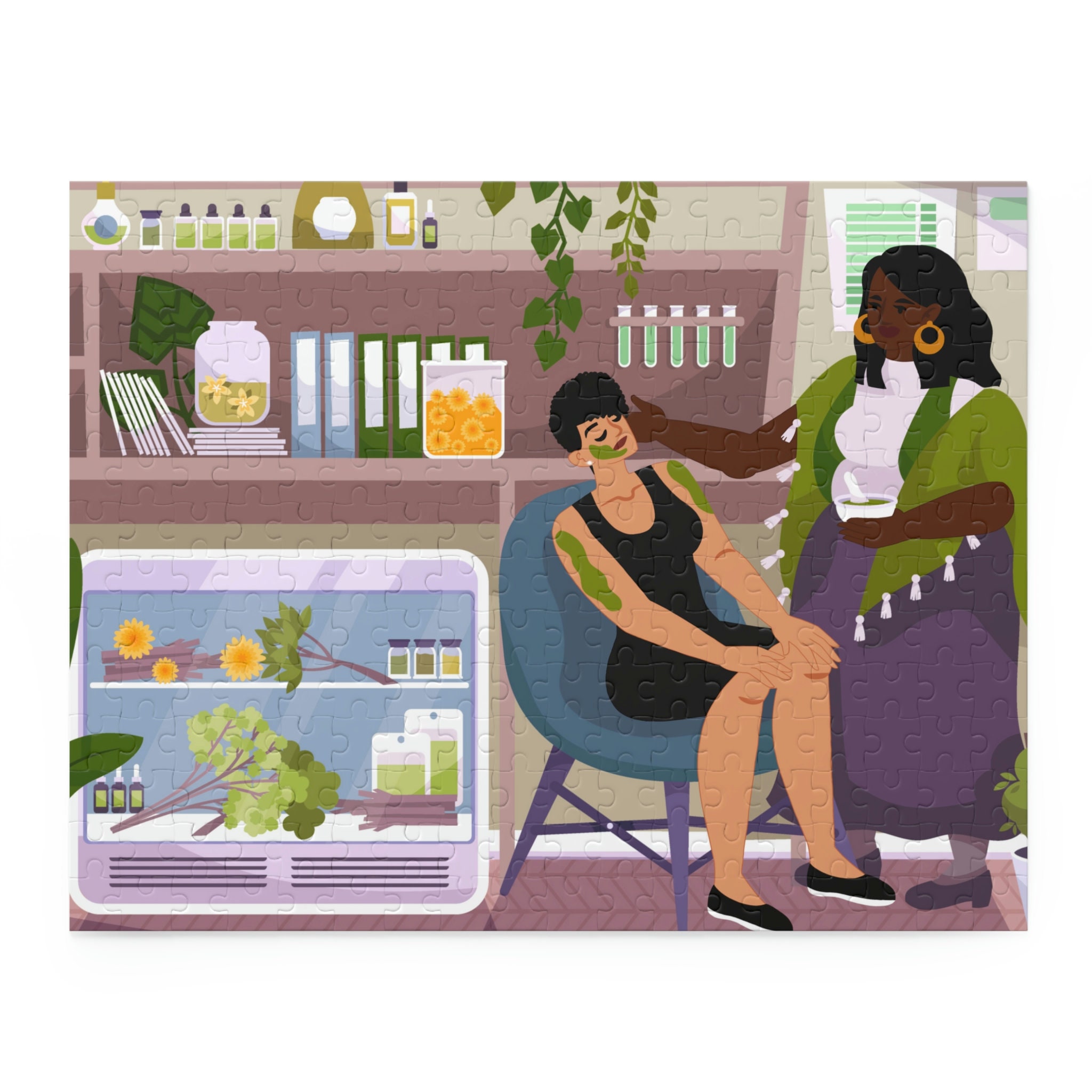 Holistic Medicine Puzzle African American Puzzles Black Girl Puzzle ...