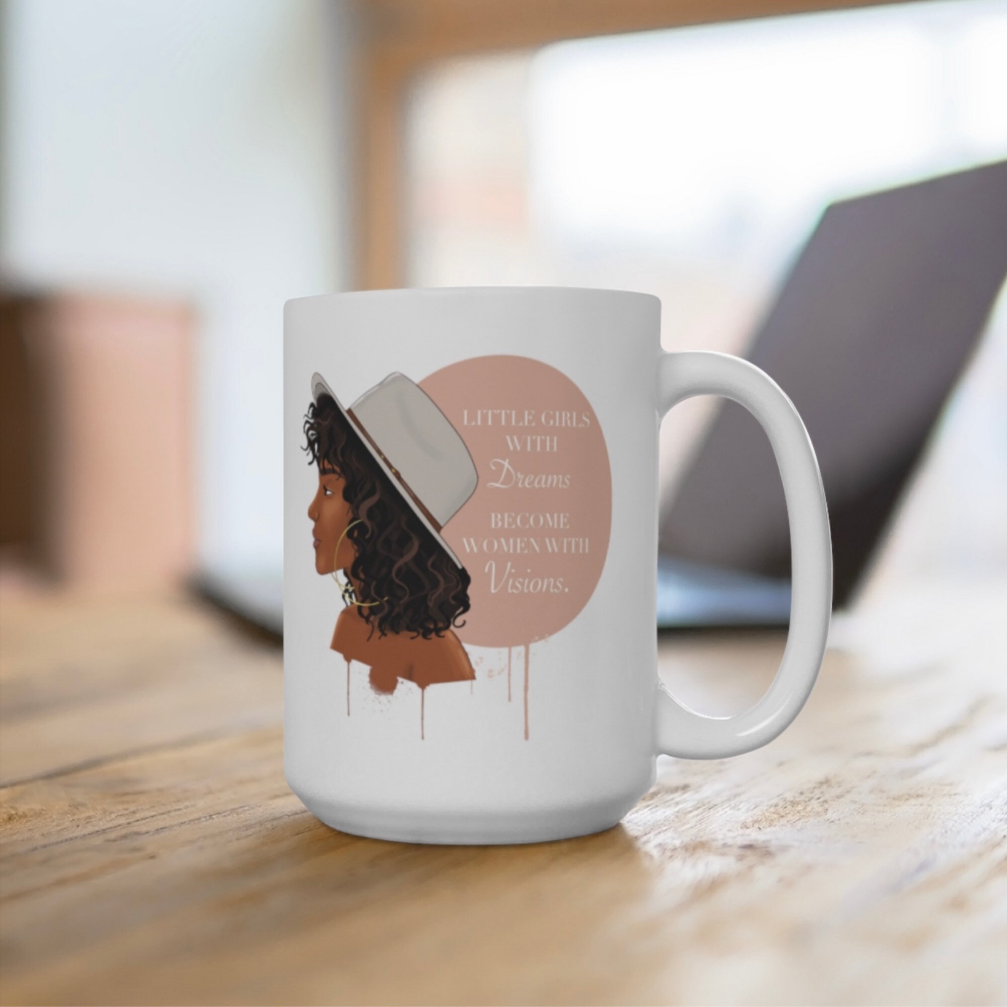 Girls With Dreams Cup Black Woman Mug African American Mug - Etsy