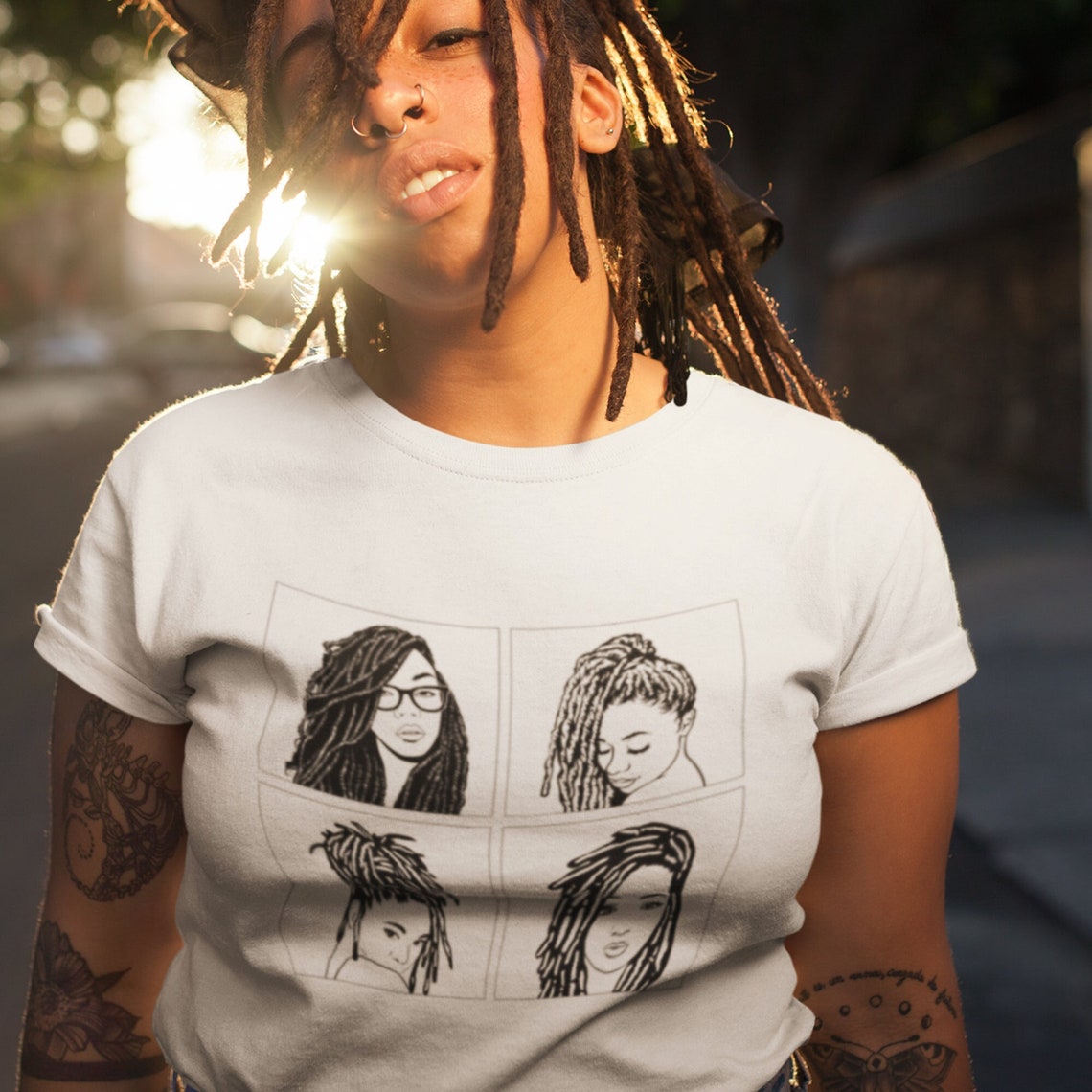 Loc'd Queen Unisex T-shirt | Natural Hair Tee | Black Woman Shirt ...
