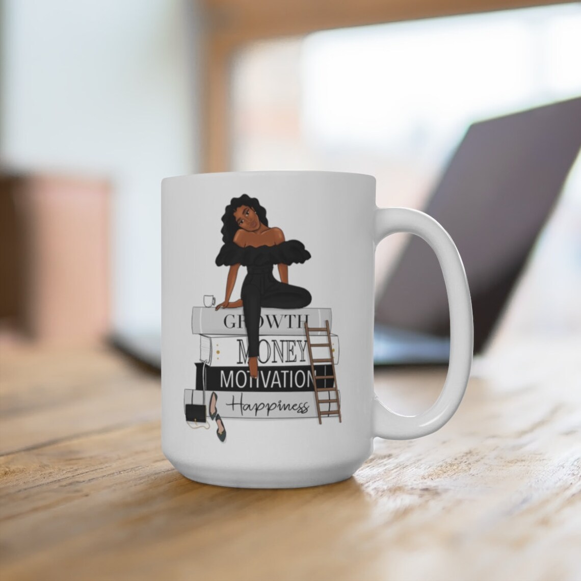 Growth Black Girl Coffee Mug African American Coffee Mug Etsy