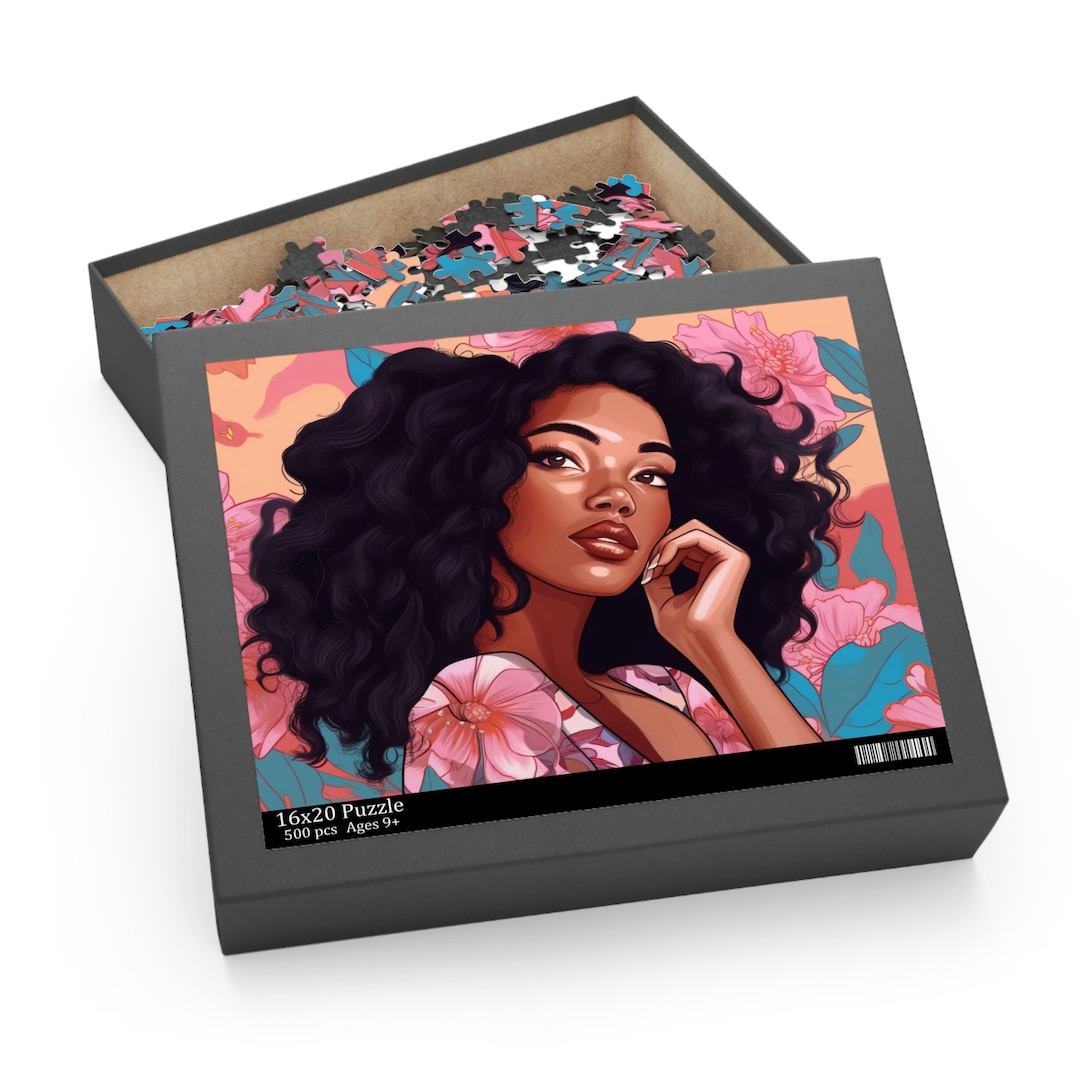 Black Woman Art | African American Puzzles | Black Girl Puzzle | Black ...