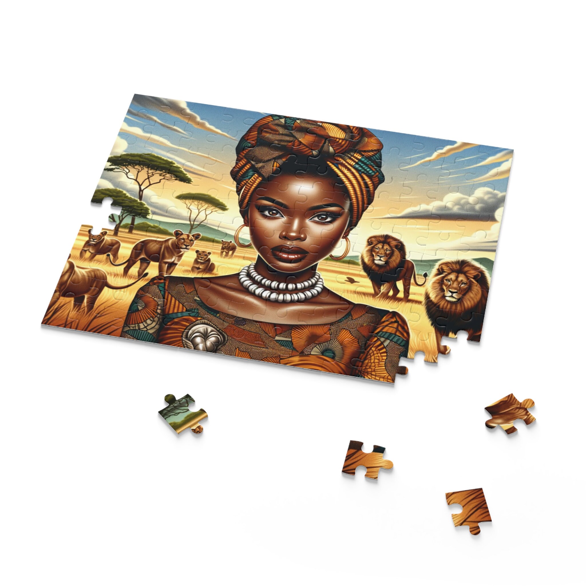 Black Woman Art African American Puzzles Black Girl Puzzle - Etsy