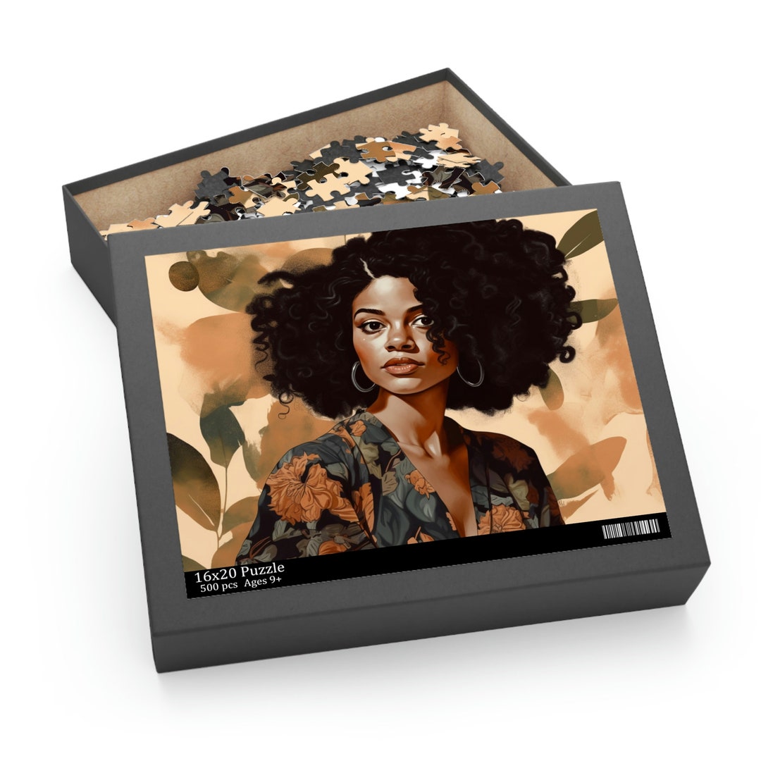 Black Woman Art African American Puzzles Black Girl Puzzle Black Woman ...