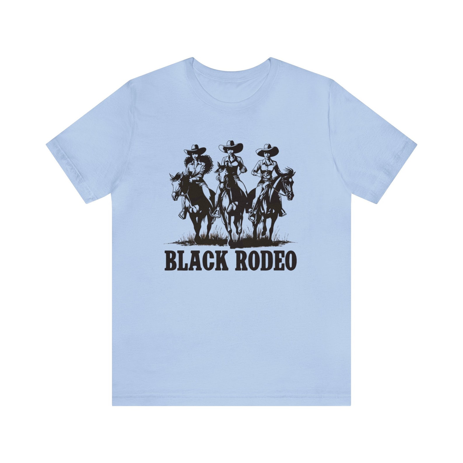 Black Rodeo Unisex Tee Black Woman Shirt Black Girl T-shirt Women ...