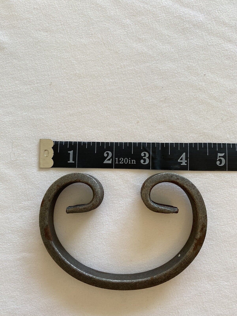 Ornamental Wrought Iron Handrail Scroll 4 Tall 3 Wide 3/8 Thick - Etsy