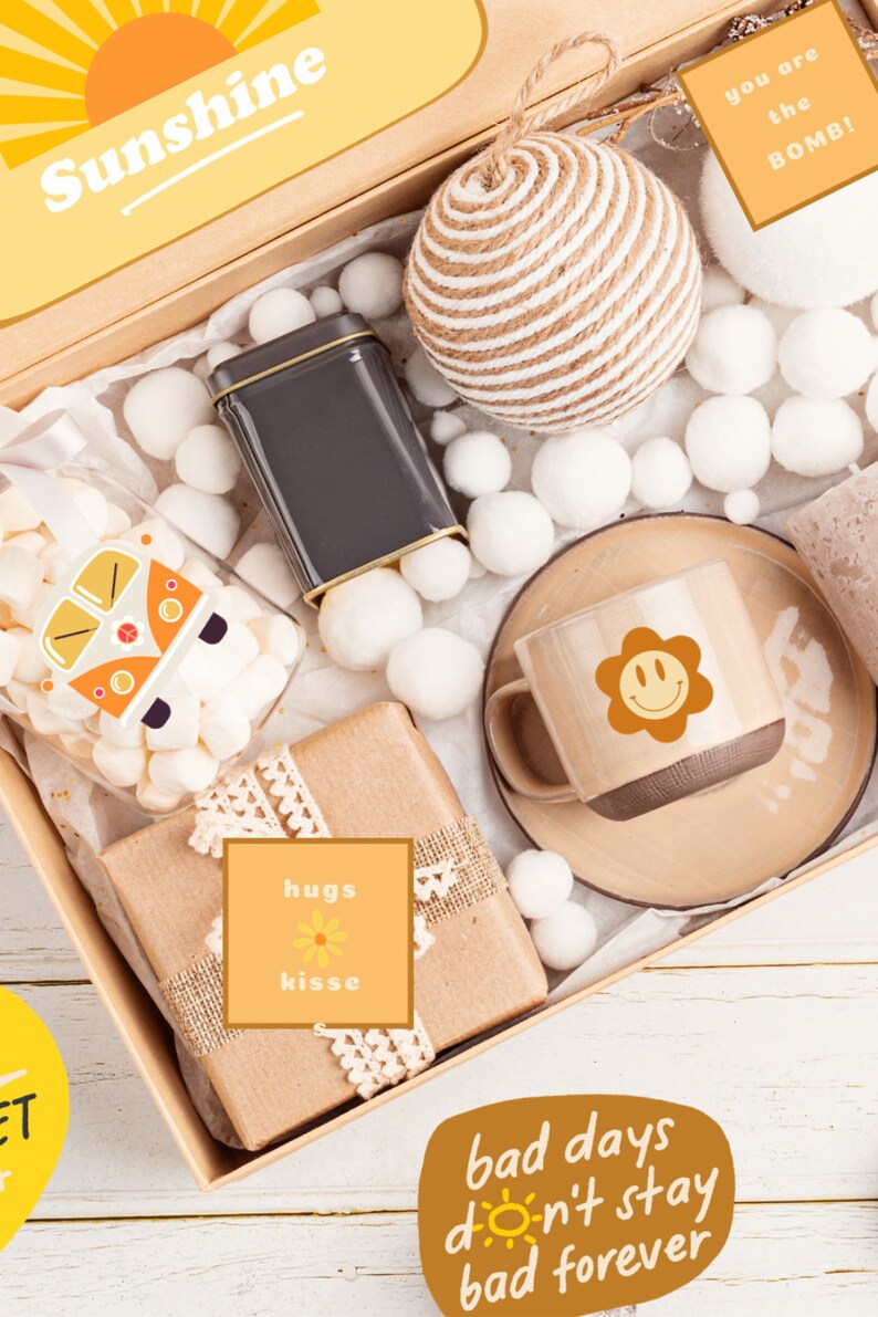 A Box of Sunshine | 70s Retro Theme Printable PDF | to Brighten Their ...