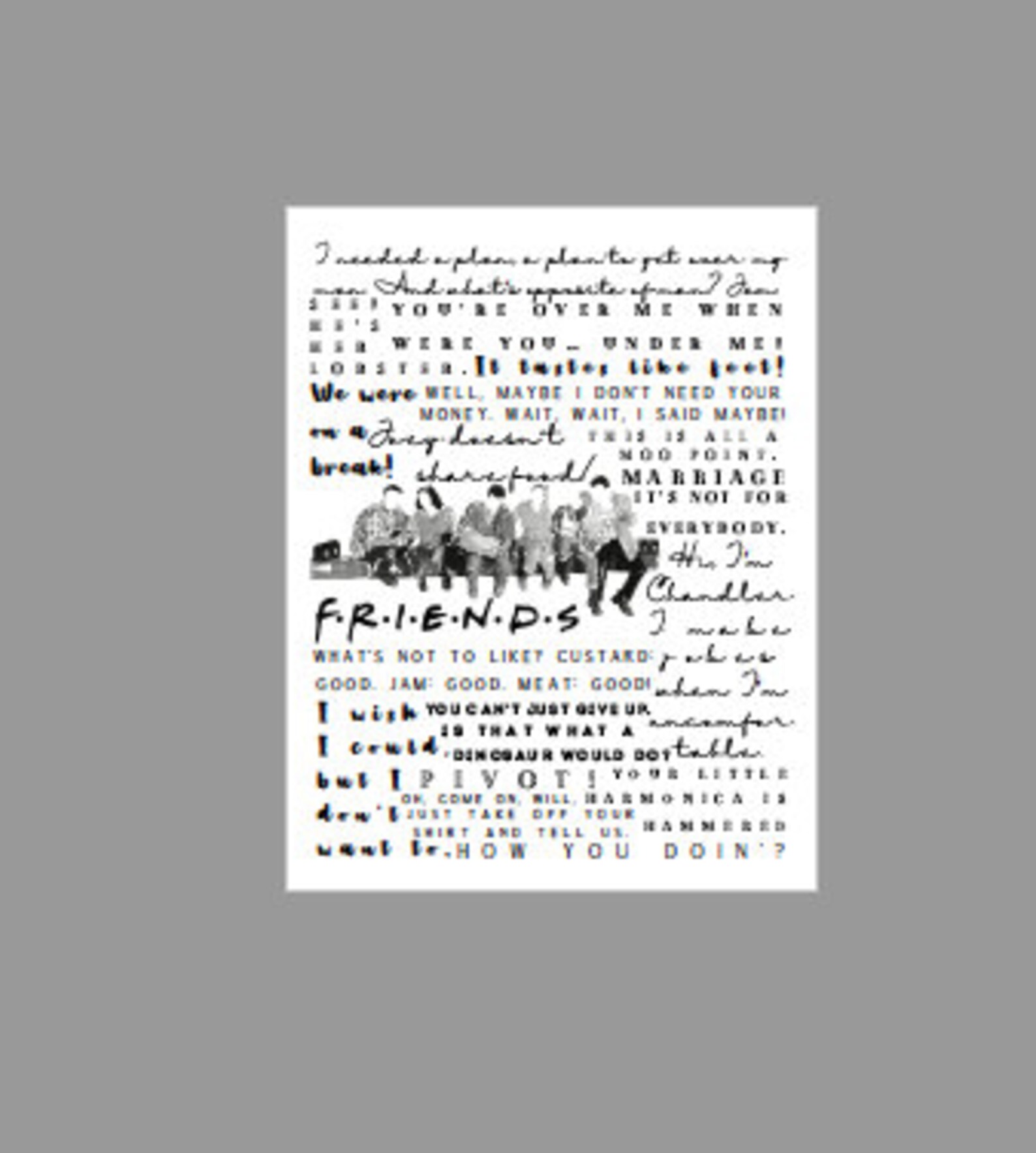 FRIENDS Quotes- the Best TV Show of All/compilation of Quotes/friends ...