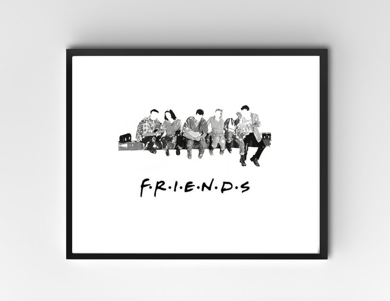 Friends Drawing Over NY the Best TV Show of All/compilation - Etsy