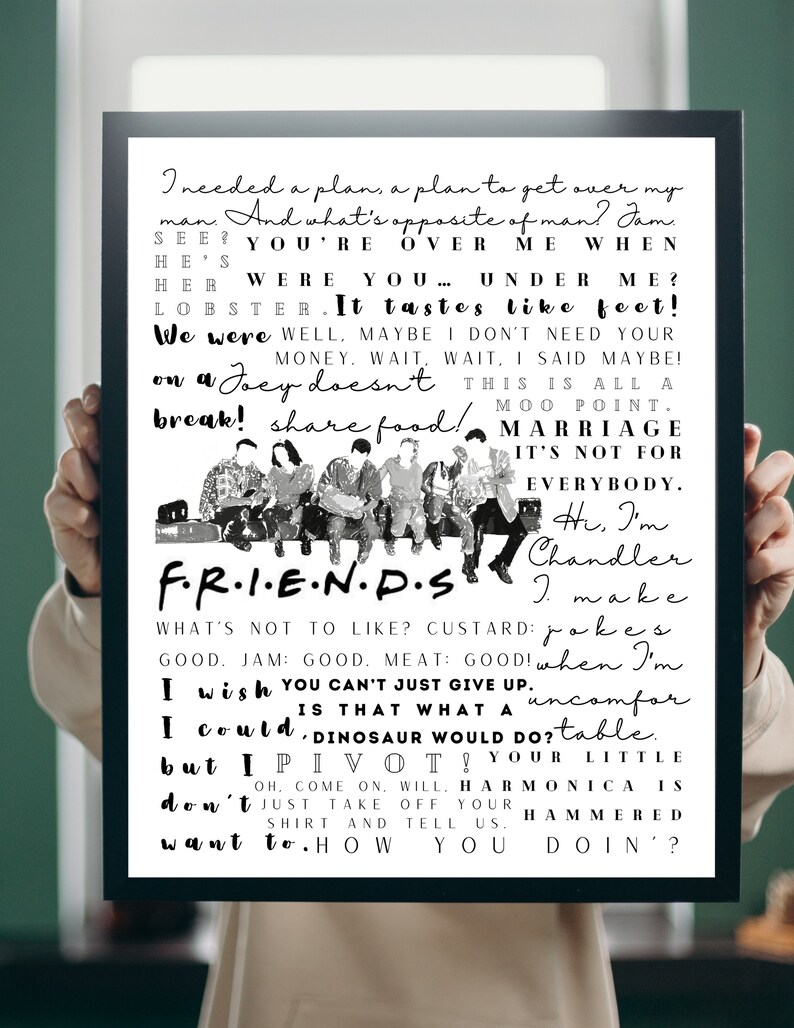 FRIENDS Quotes the Best TV Show of All/compilation of Quotes/friends ...