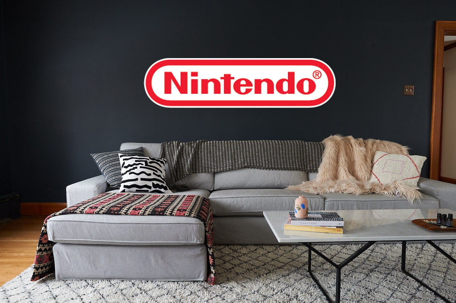 Nintendo Logo Grey