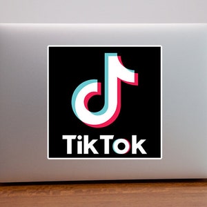 Tiktok Logo Sticker Vinyl Decal - Etsy