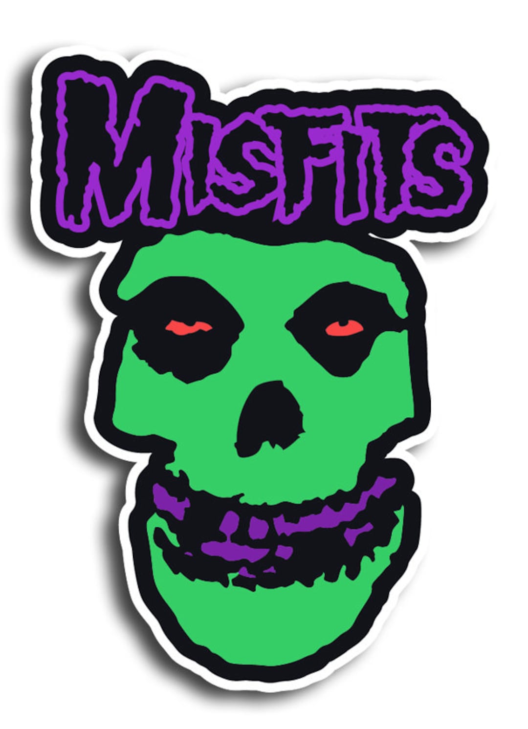 Misfits Skull Logo Sticker Vinyl Decal 10 Sizes - Etsy